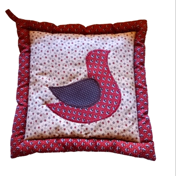 Handmade | Kitchen | Handmade Patchwork Quilted Potholder Trivet Cotton ...